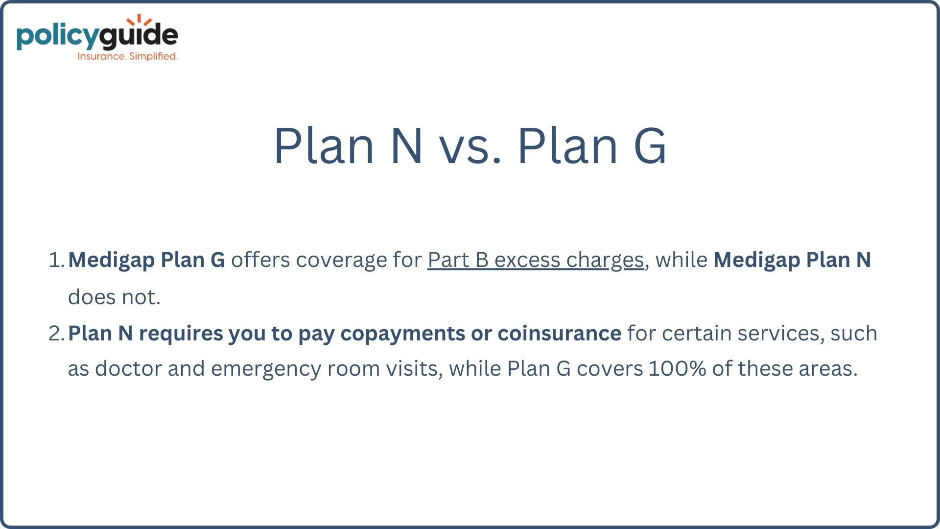 Medicare Supplement Plan G: Benefits - Cost Overview